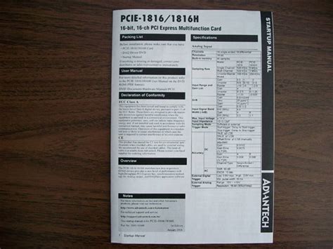 RoadTest The Advantech PCIE Part Installation Of Advantech PCIE DAQ Card And