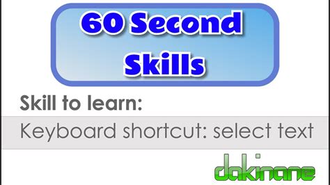 Keyboard Shortcuts Select Text Youtube