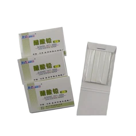 Lead Acetate Paper Lead Acetate Test Strips For Detection Hydrogen Sulphide
