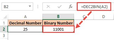 How To Convert Decimal To Binary In Excel