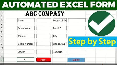 Automated Data Entry Software In Excel Data Entry Form In Excel Advanced Excel Button Link