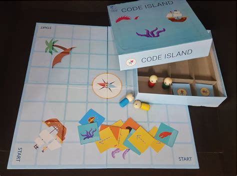 code island coding board game behance