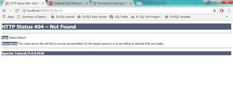 tomcat servlet hello world error root cause java lang