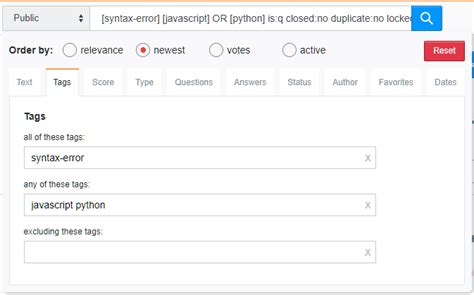search tags with nested boolean operators meta stack overflow