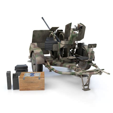 2cm Flak 38 Sd 3d Model Turbosquid 1244102