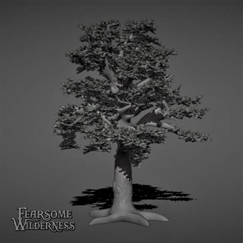 3d Printable Oak Tree By Geektopia Games