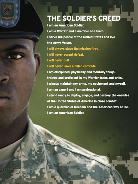 The Soldiers Creed Us Army Creed The Military Military Heroes