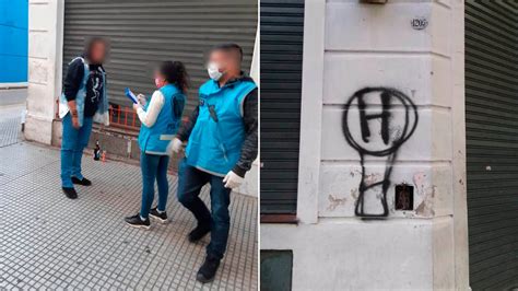 Un Hombre Violó La Cuarentena Para Pintar Un Escudo De Huracán En Una