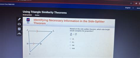 Solved Mmon Care Math Iii B English Jaco Using Triangle Similarity