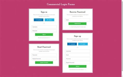 commercial login forms 響應式網頁模板、html5 css3、網頁設計 05067a yahoo奇摩拍賣