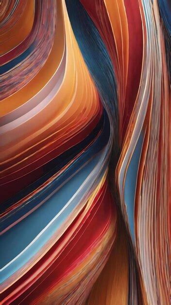 premium photo abstract lines and curve lines 3d rendering