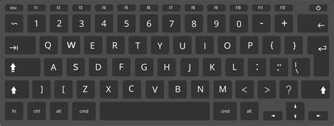 Computer Keyboard Template Vector Images Over