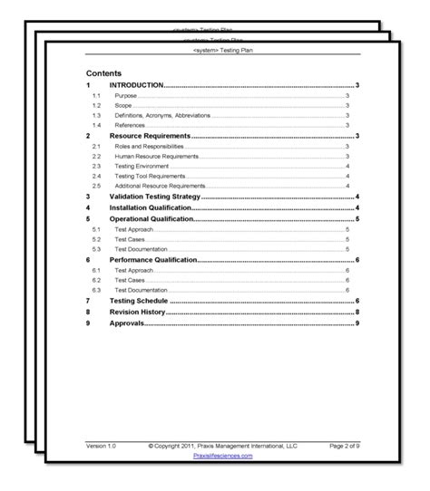 Customizable Csv Test Plan Template Validation Center