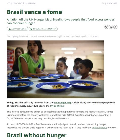 Brazil Winning Against Hunger Out Of The Un Hunger Map Album On Imgur