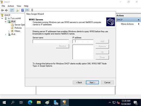 Windows Server 2022 Dhcp Server Configuration Server World