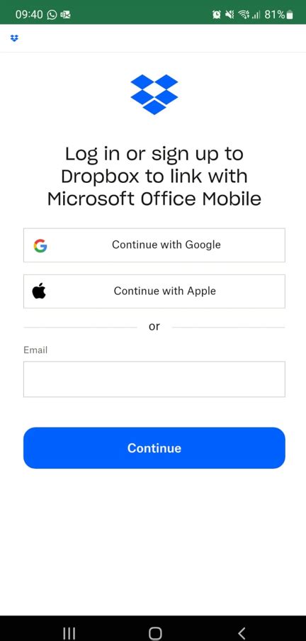 Unable To Open Excel Files On Android Dropbox Mobile App Office Login