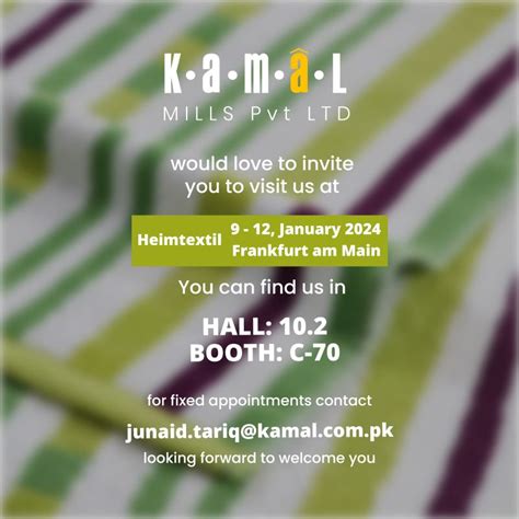 Waqas Ali On Linkedin Come Join Us At Heimtextil