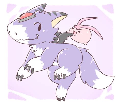 Dorumon Tokomon Tokomon X Antibody Digimon Digital Monster X Evolution Highres Closed Eyes