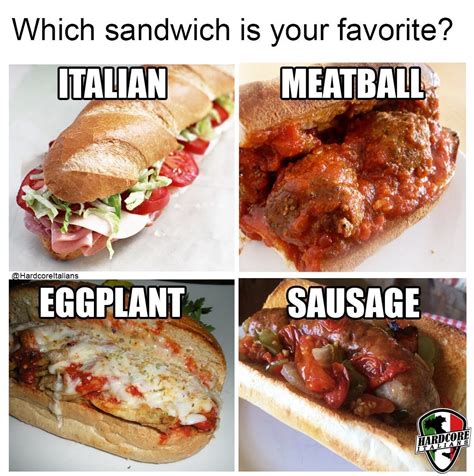 Delicious Italian Sandwiches With Captions