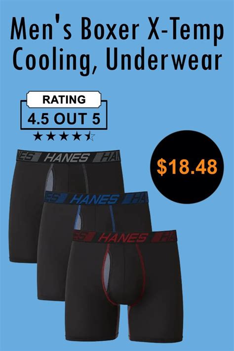Hanes Total Support Pouch Mens Boxer Briefs Pack X Temp Cooling Anti