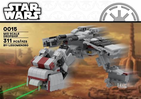 Lego Moc Mini Dropship By Legomen360 Rebrickable Build With Lego