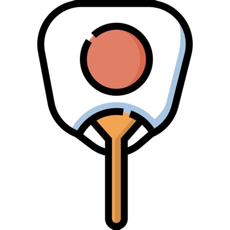 Uchiwa Detailed Straight Lineal Color Icon