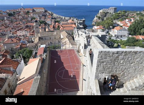The Walled Town Of Dubrovnik And Fort Lovrijenac Also Known As The Red