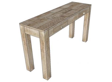 Table Desk Detail 3d Model Furniture Block Sketch Up File