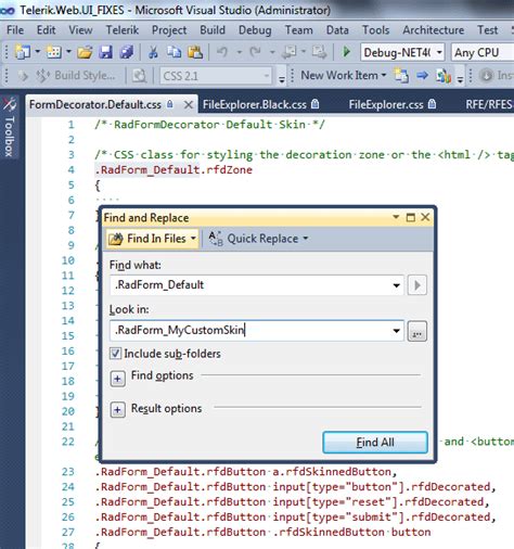 Telerik Web Forms Form Decorator Appearance And Styling Tutorial