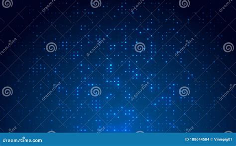 Dot White Blue Pattern Screen Led Light Gradient Texture Background Stock Illustration