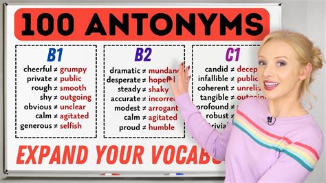Antonyms List Exploring Opposites Enhancing Vocabulary With Antonyms