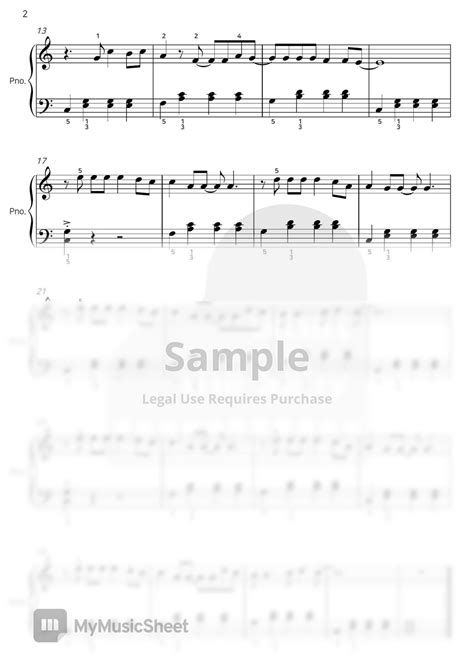 José Feliciano Feliz Navidad 어린 아이들을 위한 버전 악보 By What The Sally