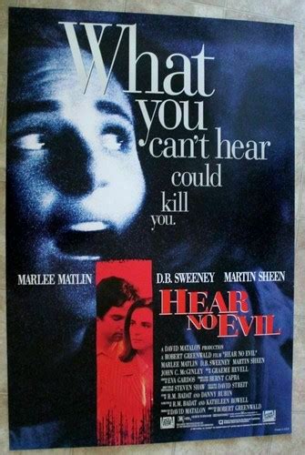 Hear No Evil 1993 Marlee Matlin Db Sweeney Martin Sheen Video Promo
