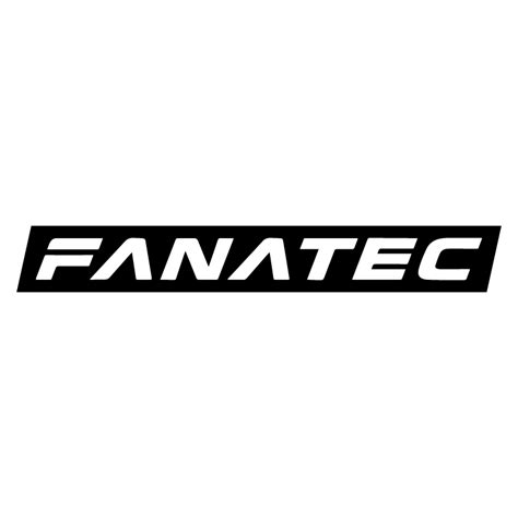 Fanatec Black White Logo Decal Sticker