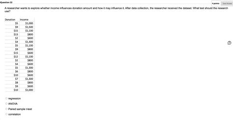 Solved Use Regression ANOVA Paired Sample T Test Chegg Com