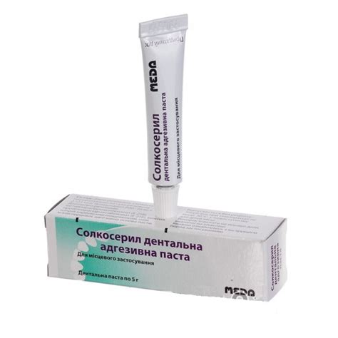 Solcoseryl Dental Adhesive Paste 5 G Солкосерил Medicaments