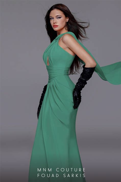 MNM Couture Green Evening Gowns Couture Dresses Colorful Dresses