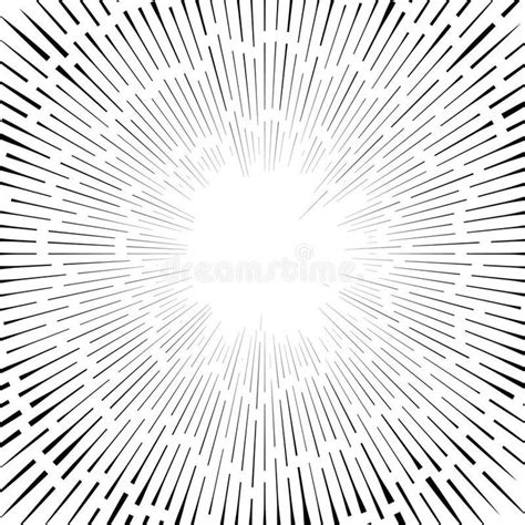 Abstract Circular Element Radial Lines Shape Geometric Element Vector Illustration Free