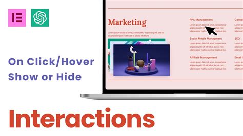 Elementor Showhide Sections Or Images On Hover Or Click With Chatgpt No Plugin Needed Youtube