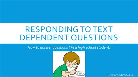 Answering Text Dependent Questions The Crucible Guide