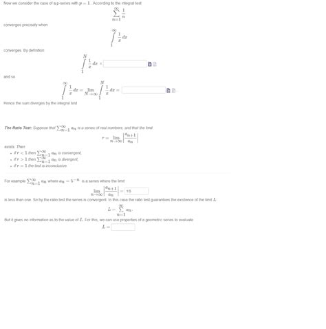 Solved Now We Consider The Case Of A P Series With P Chegg Com