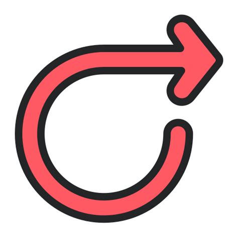 Loop Arrow Generic Outline Color Icon