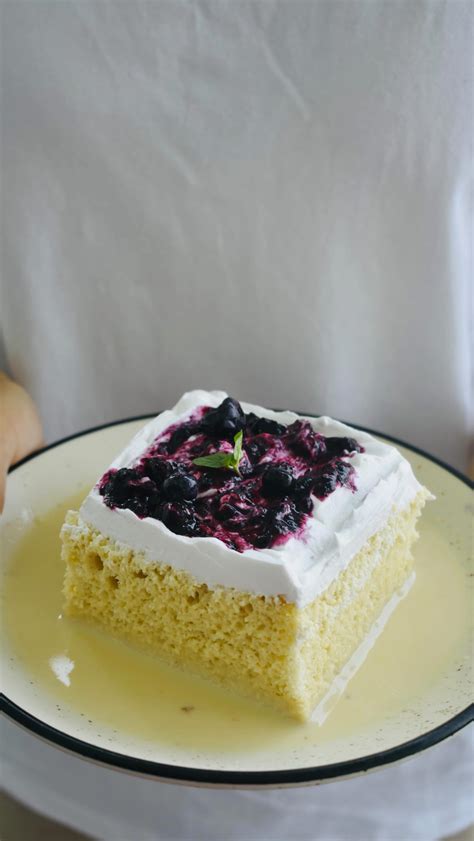 Lavender Berry Tres Leches Cake