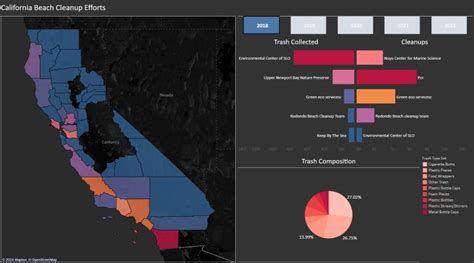 my project on california beach cleanups with sql server daniel perez