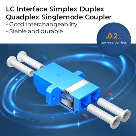 Optical Fiber Optic Adapter Jointer Single Mode Simplex And Duplex Lc Lc