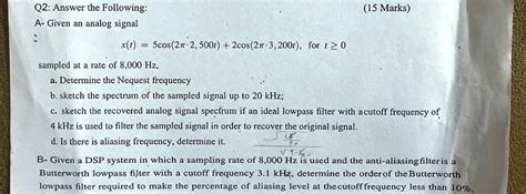 [solved] q2 answer the following 15 marks a given an