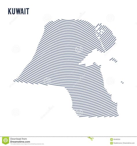 Vector Abstract Hatched Map Of Pakistan With Curve Lines Isolated On A White Background Stock