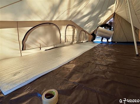 동계캠핑 장박 바닥공사에 대하여 네이버 블로그