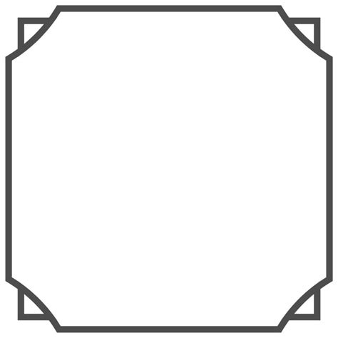 Black Simple Line Border Frame 19861234 Vector Art At Vecteezy