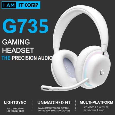 Logitech G735 Lightspeed Wireless Gaming Headset Bluetooth And Usb Receiver Aurora Collection